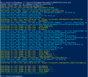 SharePoint Online: Permission Report for Specific User in a Site ...