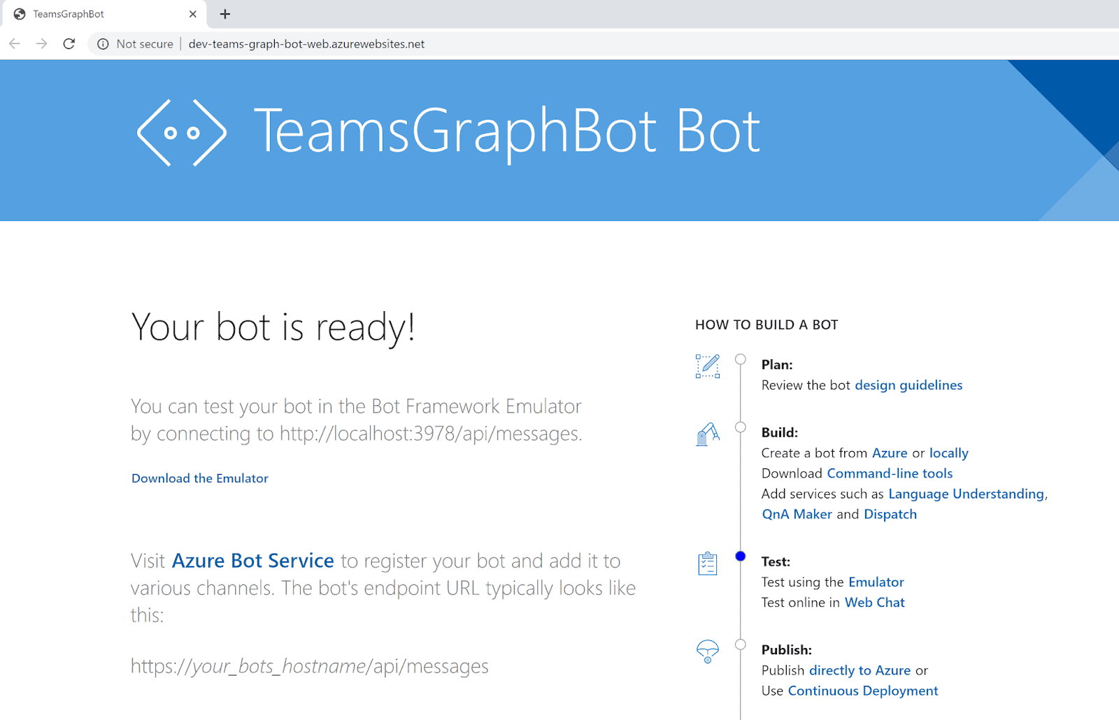Step by Step: Configure Bot to Work in Teams and with Microsoft Graph ...
