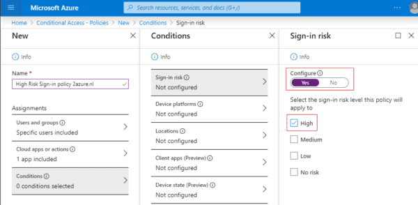 Azure Risk based Conditional Access explained and How to Set it Up ...