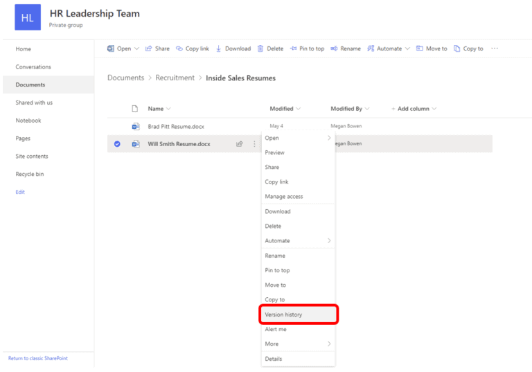 Find File Versions in MS Teams | ESPC Conference, 2025