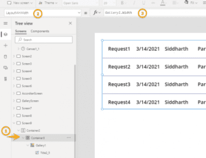 PowerApps Vertical Gallery with a Horizontal Scroll bar. | ESPC Conference, 2025