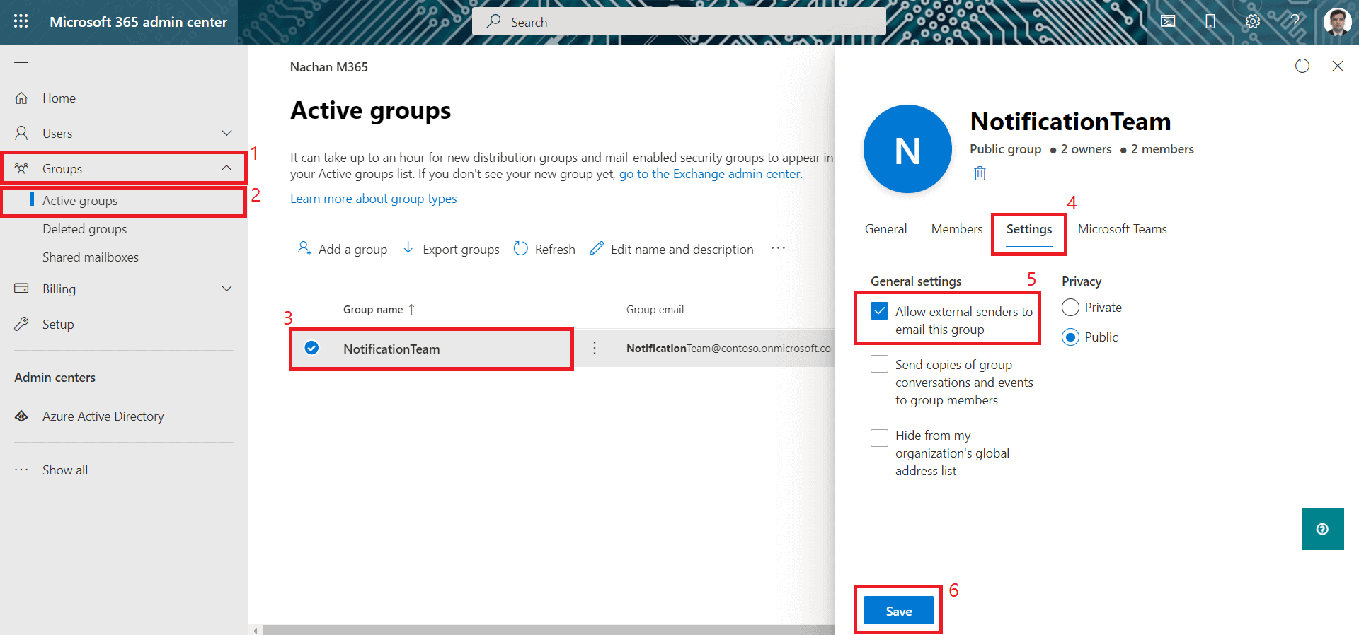 Configure Site Storage Notifications for Group Connected SharePoint ...