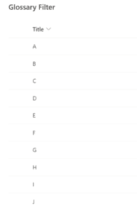 How to build a SharePoint glossary page using view formatting and ...