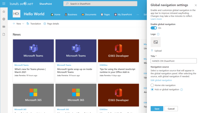 How to setup the SharePoint global navigation3 | ESPC Conference, 2026