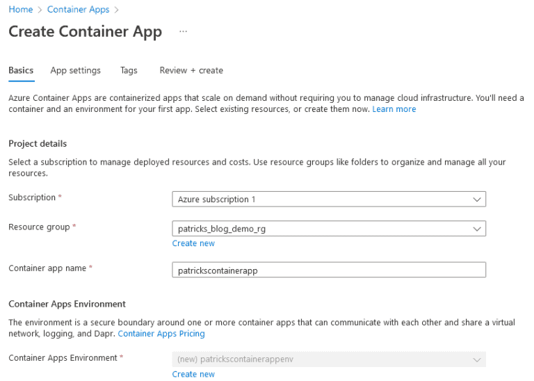 Azure Container Apps - Deployment with a customized Container Image and a Comparison to Azure ...