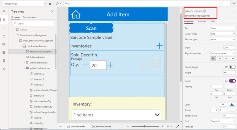 Inventory Management in PowerApps Canvas. Barcode scanner | ESPC ...