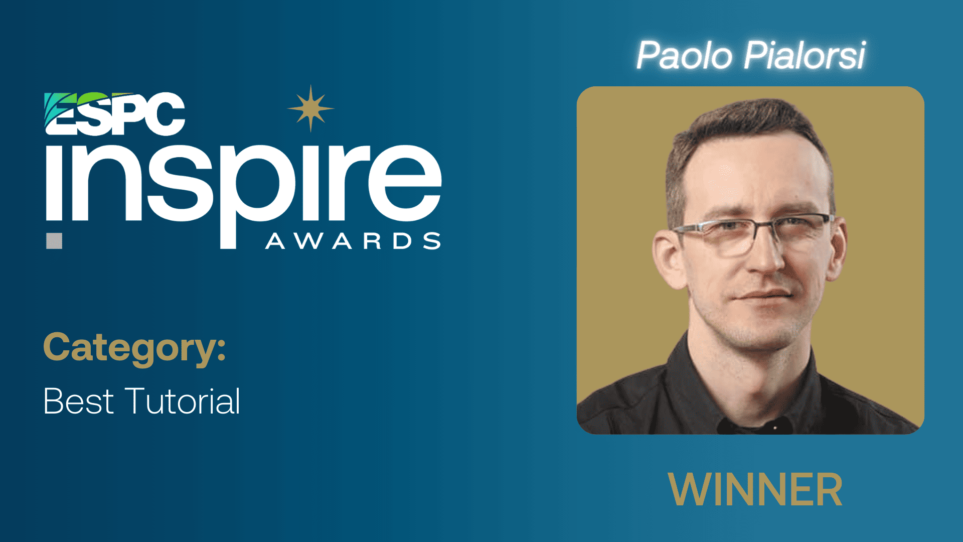 Best-Tutorial-Winner - ESPC Conference, 2025